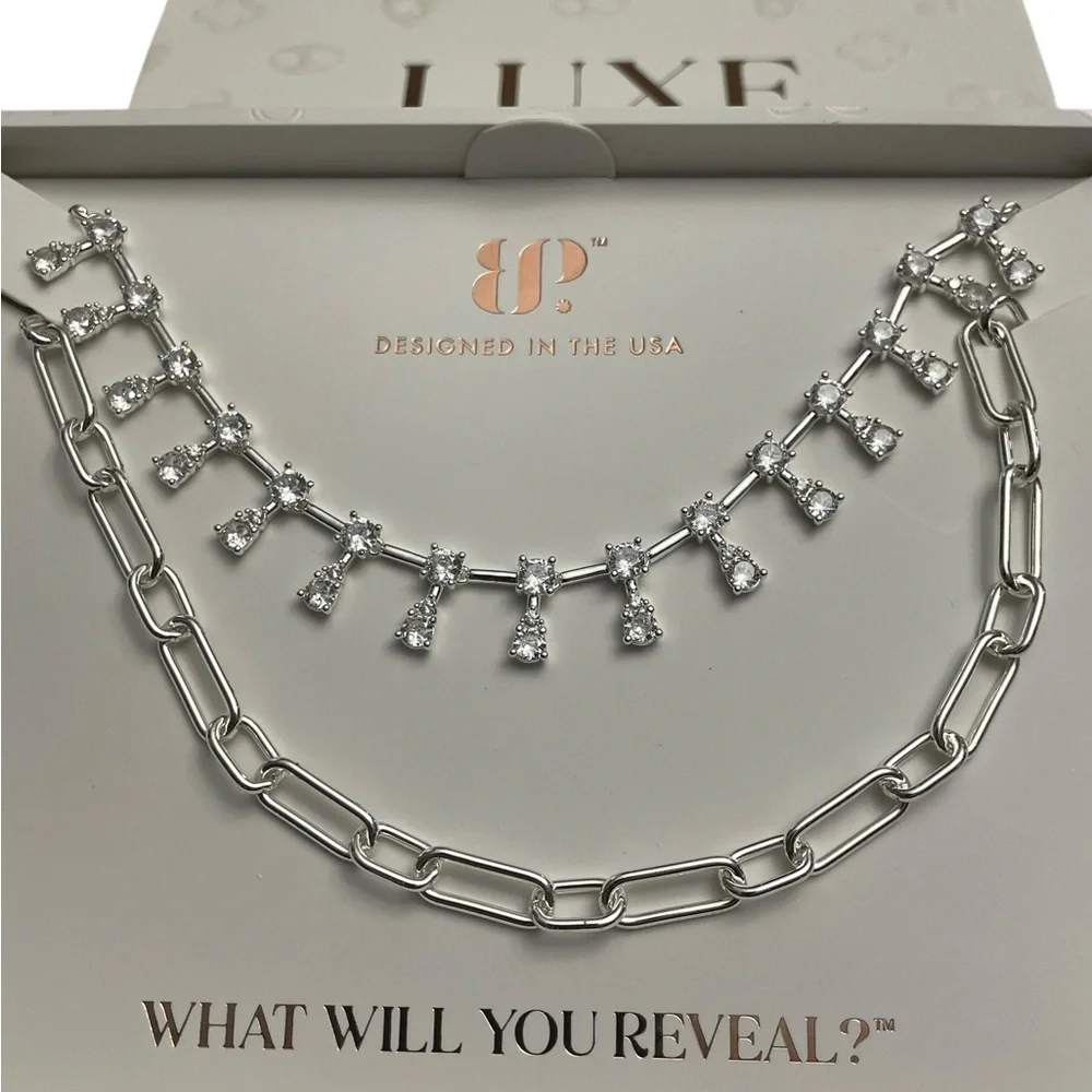 Bomb Party | Jewelry | Bomb Party 226 Luxe Layers For Keeps Clear Cz On ...